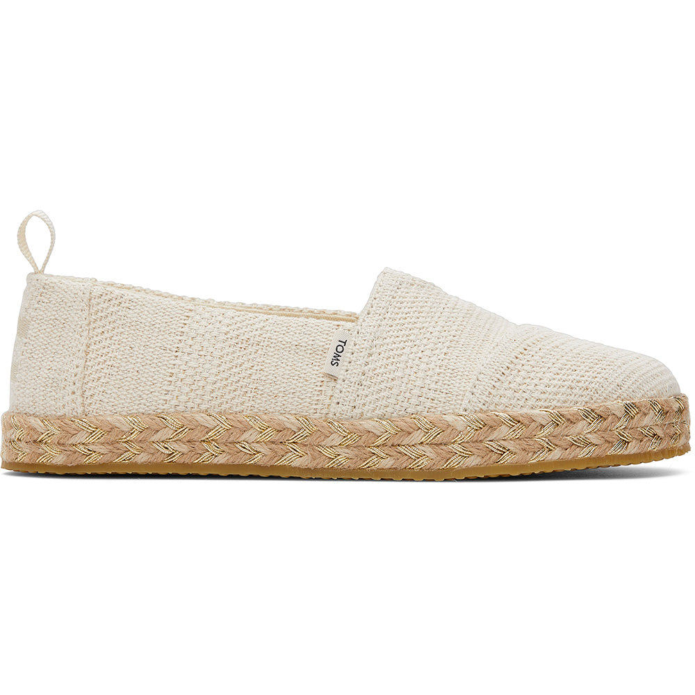 Toms Alpargata Rope Nat Und Met Linen Shoes – Toms SG